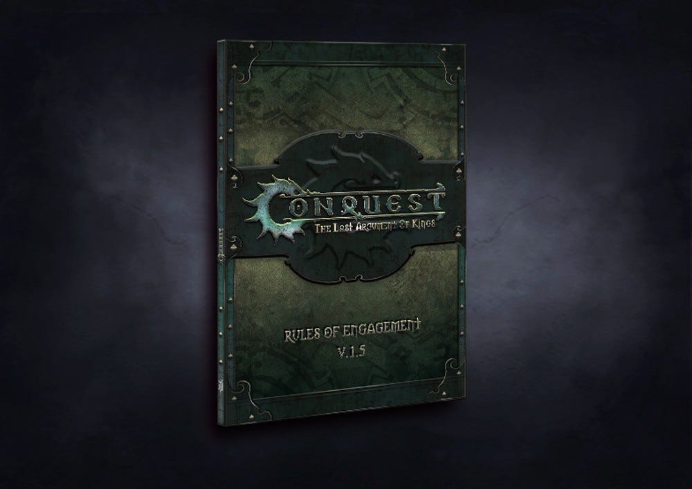 Conquest - The Last Argument of Kings Softcover Rulebook v1.5 ...