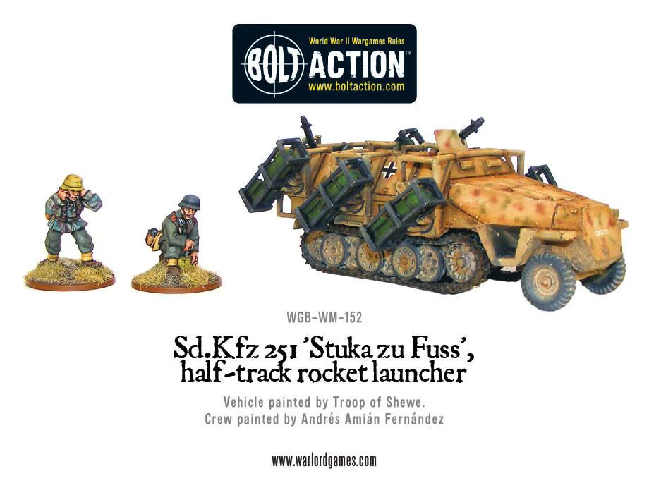 German Sd.Kfz 251 Stuka Zu Fuss Rocket Launcher (Warlord) - Tabletopbattle